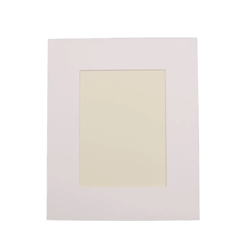 Single Photo Mount - Cream Core 20"x16", pH neutral. Pale Ivory